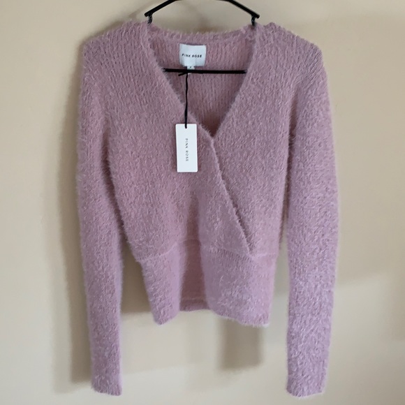 Pink Rose | Sweaters | Nwt Pink Rose Crossover Sweater | Poshmark